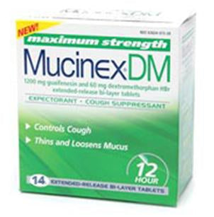 FSA-Approved Mucinex DM Max Strength 12 Hour Cough Medicine Tablets ...