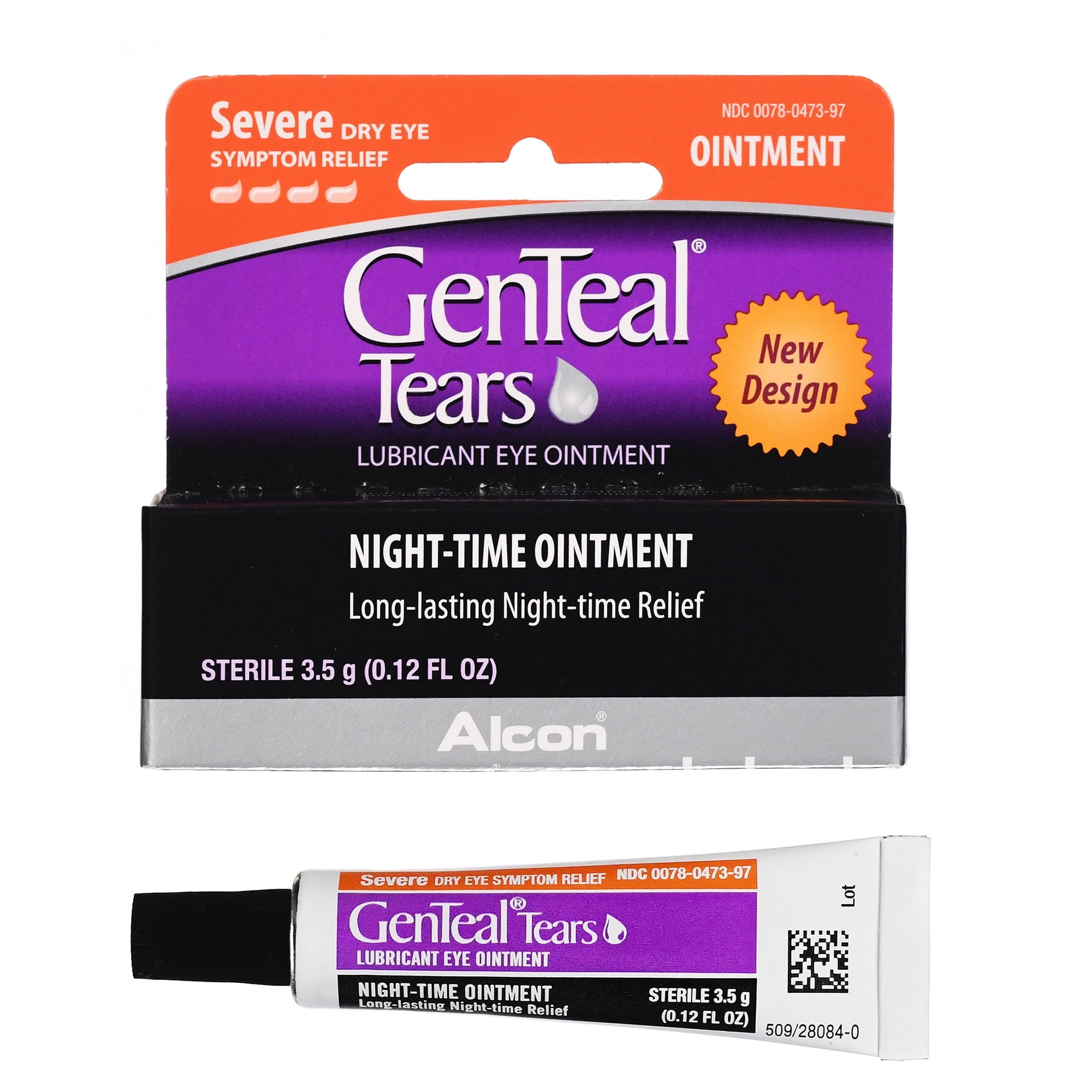 FSA-Approved GenTeal PM Lubricant Severe Dry Eye Relief Ointment, 0.125 ...
